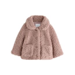 next Fleece Jacket girl Brown size 12-18 mths