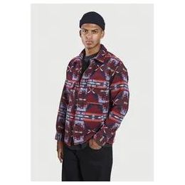 REDEFINED REBEL EST. 2013 Funktionsjacke REDEFINED REBEL "Redefined Rebel Sweat RRAmar Jacket", Herren, Gr. L, rot aztec, 100% Polyester, Jacken