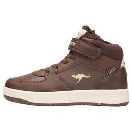 Sneaker Kangaroos "K-CP BOUND MID EV", Gr. 36, schwarz (slate schwarz, blond wood), Synthetik, Schuhe, Wasserdicht, Warmfutter