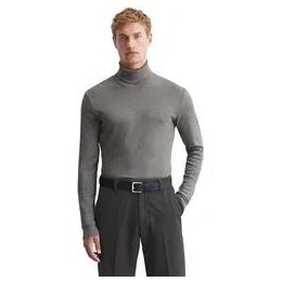 Marc O'Polo Rollkragenshirt MARC O'POLO, Herren, Gr. L, grau (graphite grau), Single Jersey, Obermaterial: 100% Baumwolle, Shirts