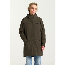 3-in-1-Funktionsmantel Jack Wolfskin "WINTERDUNE 3IN1 COAT W", Damen, Gr. L, obsidian mos, Obermaterial: 100% Polyester. Futter: 100% Polyester. Wattierung: 100% Polyester, M&auml;ntel 3-in-1-Funktionsmantel, 3in1, wasserdicht, &Uuml;bergangsjacke