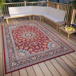 Teppich Hanse Home "Kadi", bunt (rot,blau), B:240cm H:3mm L:340cm, Polyester, Polypropylen (PP), Teppiche, In-& Outdoor, Teppich, Wetterfest, Balkon, Garten, Wohnzimmer, Orient