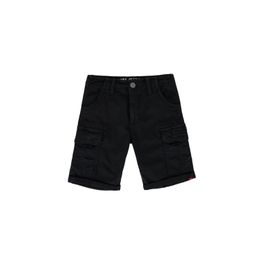 Shorts Alpha Industries "Crew Short K", Jungen, Gr. 10, Normalgrößen, schwarz, Obermaterial: 98% Baumwolle, 2% Elastan, Hosen