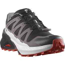 Trailrunningschuh Salomon "SPEEDCROSS PEAK GORE-TEX", Herren, Gr. 42, schwarz, castlerock, cherry tomato, Synthetik, Textil, Schuhe, wasserdicht
