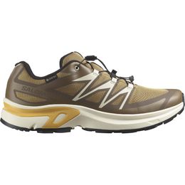 Sneaker Salomon "XT-EVR GORE-TEX M", Gr. 42,5, kelp, vanilla ice, warm apricot, Synthetik, Textil, Schuhe, wasserdicht; vom XT-6 inspiriert