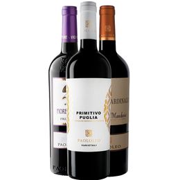 Cantine Paololeo Kennenlern-Paket Primitivo Trocken - Apulien &ndash; Probierpaket Diverse