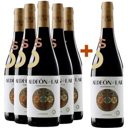 Paco Mulero Pack Descuento 5+1 Alde&oacute;n de Lar Tempranillo Ecol&oacute;gico Castilla y Le&oacute;n VT 2021 Trocken - Kastilien und &ndash; Probierpaket IGP