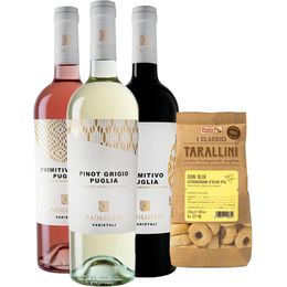 Cantine Paololeo Box Degustazione Estate "Taralli" 2024 Trocken - Apulien – Probierpaket IGP