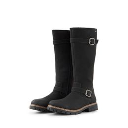 Tom Tailor Damen Wasserfeste Stiefel mit Fütterung, schwarz, Uni, Gr. 37