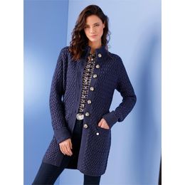 CREATION L PREMIUM Wit Damen Longstrickjacke, marine, Größe 36