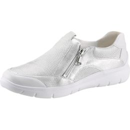 Waldläufer Damen Slipper silberfarben Größe 7,5