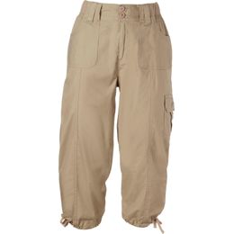 CRÉATION L Damen Caprihose mit weitenverstellbarem Saum taupe Größe 48