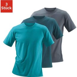 H.I.S. Herren T-Shirt dunkelpetrol, dunkelgrau, petrol Größe M