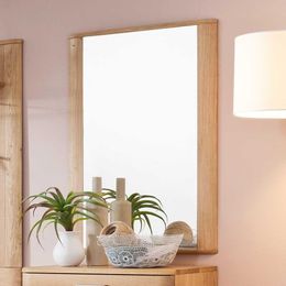 Pharao24.de Wandspiegel in Eiche Bianco 65 cm breit