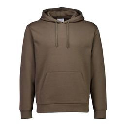 Hoodie LINDBERGH "LINDBERGH Hoodie", Herren, Gr. XL, braun, Obermaterial: 60% Baumwolle, 40% Polyester, lässig geschnitten, Sweatshirts
