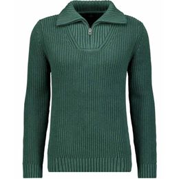 Rundhalspullover Ragman, Herren, Gr. 52, dunkelgrün, 035, 100% Baumwolle, ohne Ausschnitt, Pullover