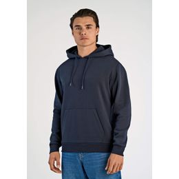 Hoodie LINDBERGH "LINDBERGH Hoodie", Herren, Gr. XL, blau (navy), Obermaterial: 60% Baumwolle, 40% Polyester, l&auml;ssig geschnitten, Sweatshirts Hoodie