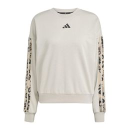 adidas Sportswear Sportsweatshirt Damen Größe XL/XXL hellbeige / taupe / schwarz