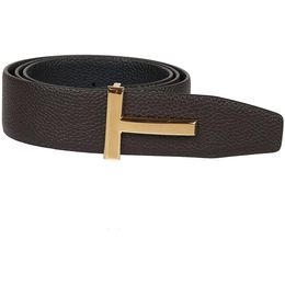 Tom Ford G&uuml;rtel - Reversible Icon T-buckle Belt Brown - Gr. 100 - in Braun - f&uuml;r Damen