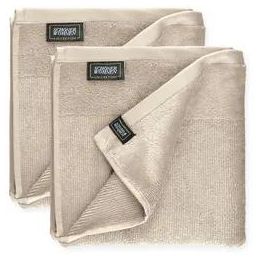 Schöner Wohnen Handtücher "Sense", beige, B:50cm L:100cm, Frottee, Obermaterial: 100% Baumwolle, SCHÖNER WOHNEN-KOLLEKTION, Handtücher, mit Velourborte, hautschmeichelnde Airtouch Qualität, super weich