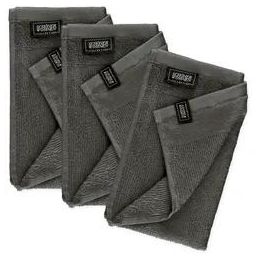 Schöner Wohnen Gästehandtücher "Sense", grau (anthrazit), B:30cm L:50cm, Frottee, Obermaterial: 100% Baumwolle, SCHÖNER WOHNEN-KOLLEKTION, Handtücher, mit Velourborte, hautschmeichelnde Airtouch Qualität, super weich