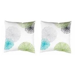 Dekokissen Home Wohnideen "SCOPPIO" Gr. 2, gr&uuml;n (gr&uuml;n, bedruckt), B:50cm L:50cm, Polyester, Dekokissen_Sitzkissen_Kissenh&uuml;llen, Kissenh&uuml;lle ohne F&uuml;llung, 1 St&uuml;ck