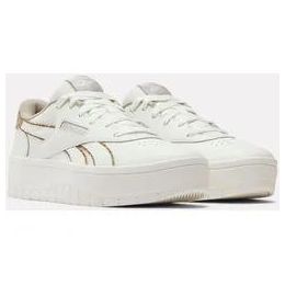 Sneaker Reebok CLASSIC "Reebok COURT ADVANCE SURGE", Gr. 41, braun (chalk, chalk, braun), Leder, Synthetik, Schuhe
