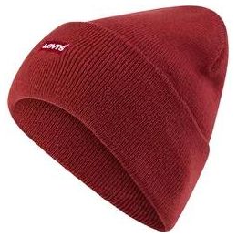 Levi's Strickmütze LEVI'S KIDS, Baby, Gr. - (110/164), rot pear, Strick, Kunstfaser, Mützen, mit Umschlag