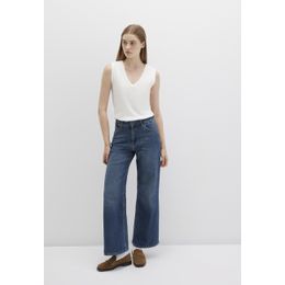 Weite Jeans Mavi "MALIBU", Damen, Gr. 28, L&auml;nge 28, indigo shaded str, 87% Baumwolle, 11% recyceltes Polyester, 2% Elasthan, weit normal, Jeans, Wide Leg Jeans