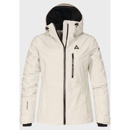 Schöffel Outdoorjacke SCHÖFFEL "Ski Jacket Style Nollen WMS", Damen, Gr. 36, 9040, natur, Oberstoff: Aussenseite: 100% Polyester; (Membran: Polyurethan); Futter: 100% Polyester; Wattierung: 100% Polyester, regular fit, hoch geschlossener Ausschnitt, Jacken