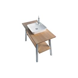 Duravit Aufsatzwaschbecken Cape Cod 46x46cm, m HL, A.insel, o. &Uuml;L, we s-matt (2340463200)