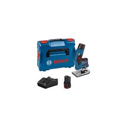 Bosch Akku-Kantenfräse GKF 12V-8 mit 2 x 3,0 Ah Li-Ion Akku L-BOXX (06016B0000)