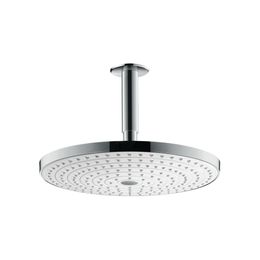 Hansgrohe Kopfbrause Raindance Select S 300 mit Deckenanschluss, 2jet, wei&szlig;/chrom (27337400)