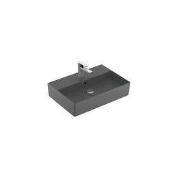 Villeroy & Boch V&B Waschtisch Memento 2.0 60x42cm, Hahnl., m &Uuml;L, graphite C-plus ; Villeroy & Boch (4A2260I4)