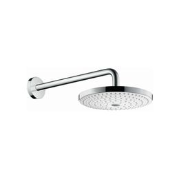 Hansgrohe Kopfbrause Raindance Select S 240 mit Brausearm, 2jet, wei&szlig;/chrom (26466400)