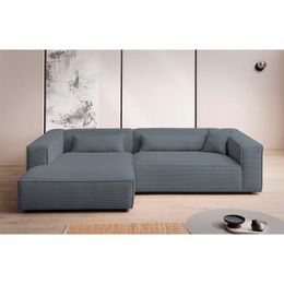LeGer Home by Lena Gercke Ecksofa »PIARA XXL, Big-Sofa, Cord, Leinenoptik o. Strukturstoff, L-Form« wahlweise Ottomane rechts/links, Kedernaht,...