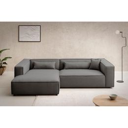 LeGer Home by Lena Gercke Ecksofa »PIARA XXL, Big-Sofa, Cord, Leinenoptik o. Strukturstoff, L-Form« wahlweise Ottomane rechts/links, Kedernaht,...