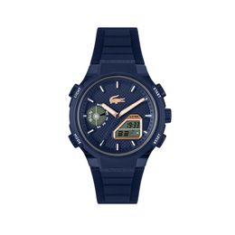 Lacoste Chronograph »LC33« Quarzuhr, Armbanduhr, Herrenuhr, Silikonarmband, analog, digital, Tag dunkelblau Markanter Herrenchronograph