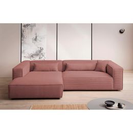 LeGer Home by Lena Gercke Ecksofa »PIARA XXL, Big-Sofa, Cord, Leinenoptik o. Strukturstoff, L-Form« wahlweise Ottomane rechts/links, Kedernaht,...