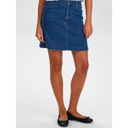 Nümph NÜMPH Midirock »Denim skirt NULULU« Medium Blue Denim 34 34 Feminine Röcke in verschiedenen Längen und Passformen