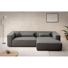 LeGer Home by Lena Gercke Ecksofa »PIARA XXL, Big-Sofa, Cord, Leinenoptik o. Strukturstoff, L-Form« wahlweise Ottomane rechts/links, Kedernaht,...