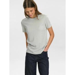 N&uuml;mph N&Uuml;MPH Kurzarmhemd &raquo;Short Sleeve T-Shirt NUGLAM&laquo; Silver S - Normalgr&ouml;&szlig;en Normalgr&ouml;&szlig;en S Bequeme und stilvolle T-Shirts f&uuml;r jeden Tag