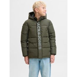 Jack & Jones JACK & JONES JUNIOR Steppjacke »JCOSPEED PUFFER SN JNR« mit Kapuze Duffel Bag Detail:TONE IN TONE LOGO CHEST 152 152 Steppjacke von Jack&Jones Junior