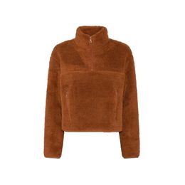 Girlfriend Collective Fleecejacke »fleece jacket Recycled« Mocha Bisque M M Schützt vor Wind und Wetter