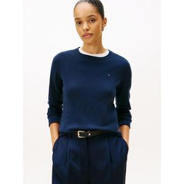 Tommy Hilfiger Strickpullover aus reiner Wolle Dark Night Navy S (36) S (36) Strickpullover von Tommy Hilfiger
