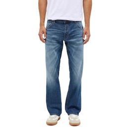 Mustang Straight-Jeans »Herren Style Michigan Straight« 583 blau dunkel 38 - Länge 30 Länge 30 38 Lässig geschnittene Jeans mit mittlerer Leibhöhe...