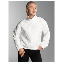 TRIGEMA Sweatshirt &raquo;Sweatshirt mit Stehkragen in Steppoptik&laquo; weiss L L Leichte Stepp-Qualit&auml;t mit Wattierung