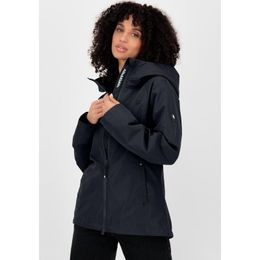 ALIFE & KICKIN Softshelljacke &raquo;KANAAKA&laquo; mit Kapuze MARINE XL XL Kecke lange Damen&uuml;bergangsjacke KanaAK A von alife and kickin in Einfarbiger Optik
