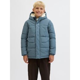 Jack & Jones JACK & JONES JUNIOR Steppjacke »JCOSPEED PUFFER SN JNR« mit Kapuze Stormy Weather Detail:TONE IN TONE LOGO CHEST 152 152 Steppjacke von Jack&Jones...