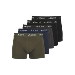 aprel Boxershorts Herren Gr&ouml;&szlig;e S navy / graumeliert / oliv / schwarz